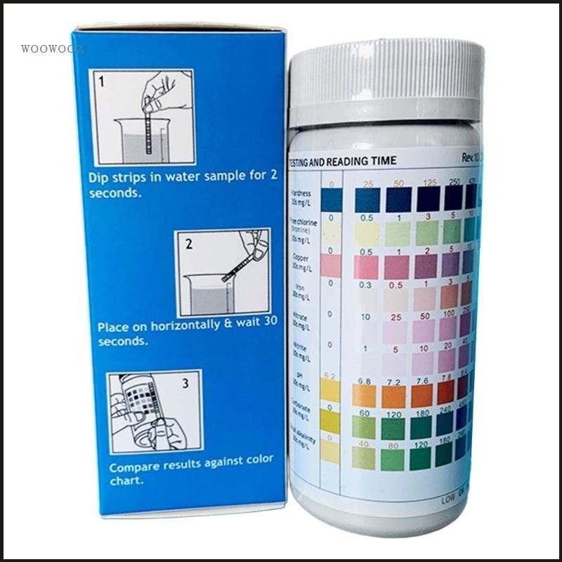 WOOW Drinking Water Quality Test Paper Strips for Fishtanks Quick ...
