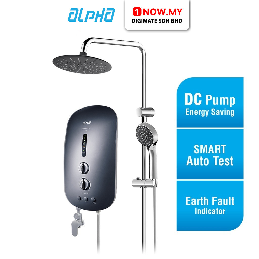 ALPHA Instant Water Heater With Rainshower SMART 18i-RS | Silent DC Pump Energy Saving IP25 ...