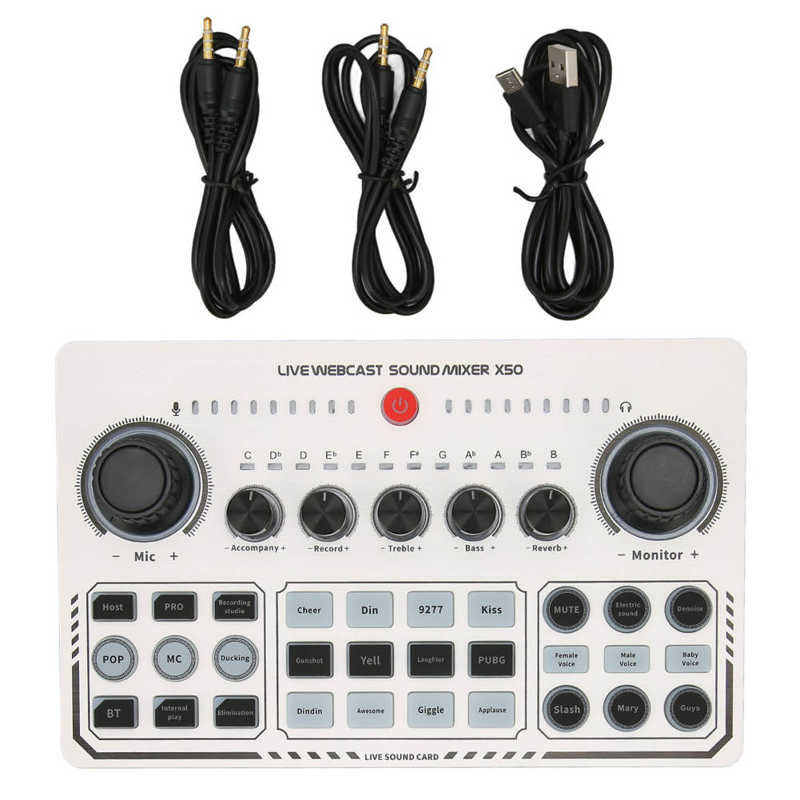 [Anifcas.my]X50 Live Sound Card DJ Mixer Professional Audio Mixer Live ...