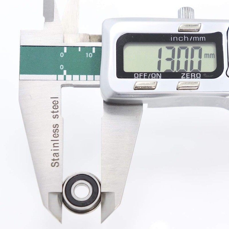 INT- 10Pcs F695-2RS Bearing 5X13X4mm Flanged Miniature Deep Groove Ball ...