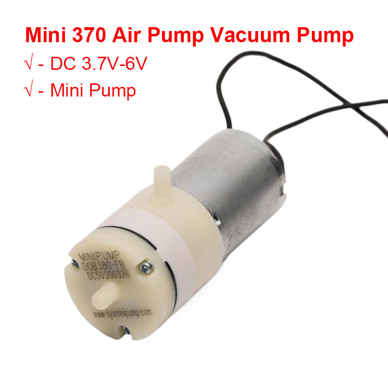 Micro Vacuum Pump Carbon Brush 370 Motor Air Pump 3V 5V 6V Breast Pump Negative Pressure Pump ...