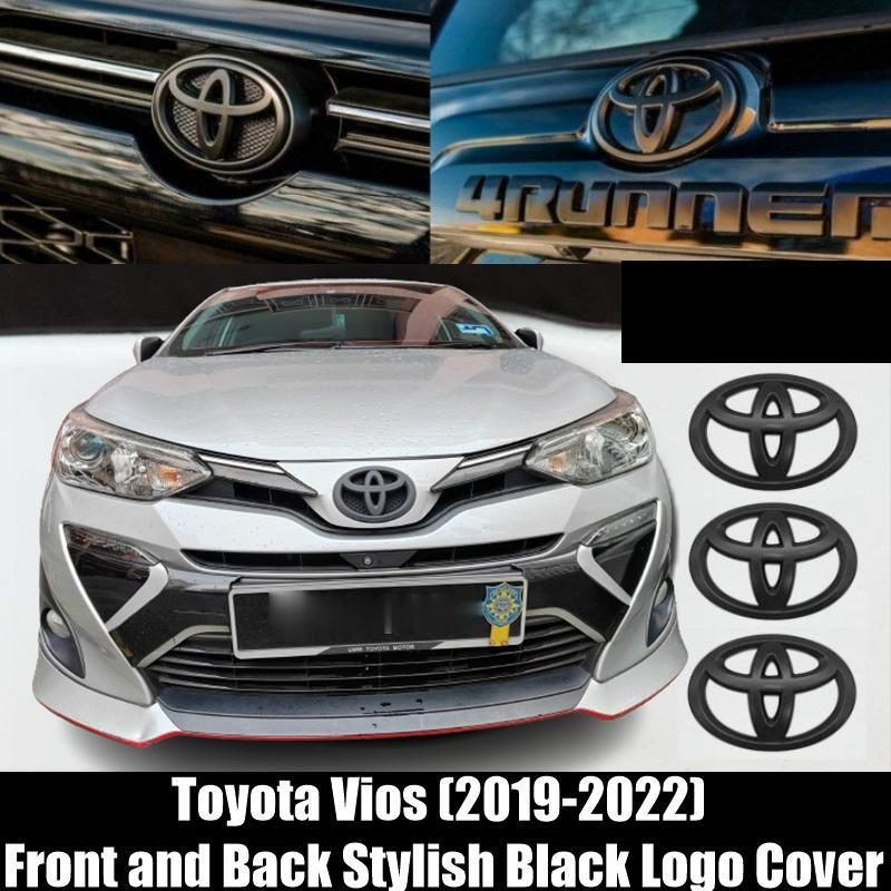 Toyota Vios (2019-2022) Toyota Logo Front & Rear Logo Cover | Shopee ...
