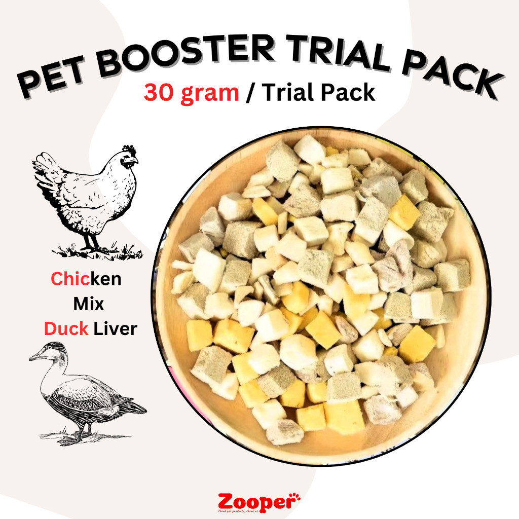 (Trial Pack) 30gram Booster Pet Treat Snack Try Pack Chicken/ Duck ...