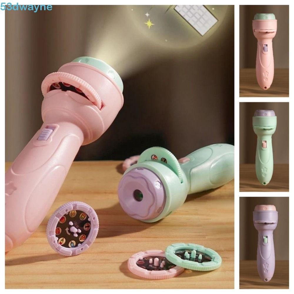 DWAYNE Baby Projector Torch, Early Educational Lamp Cartoon Projection ...