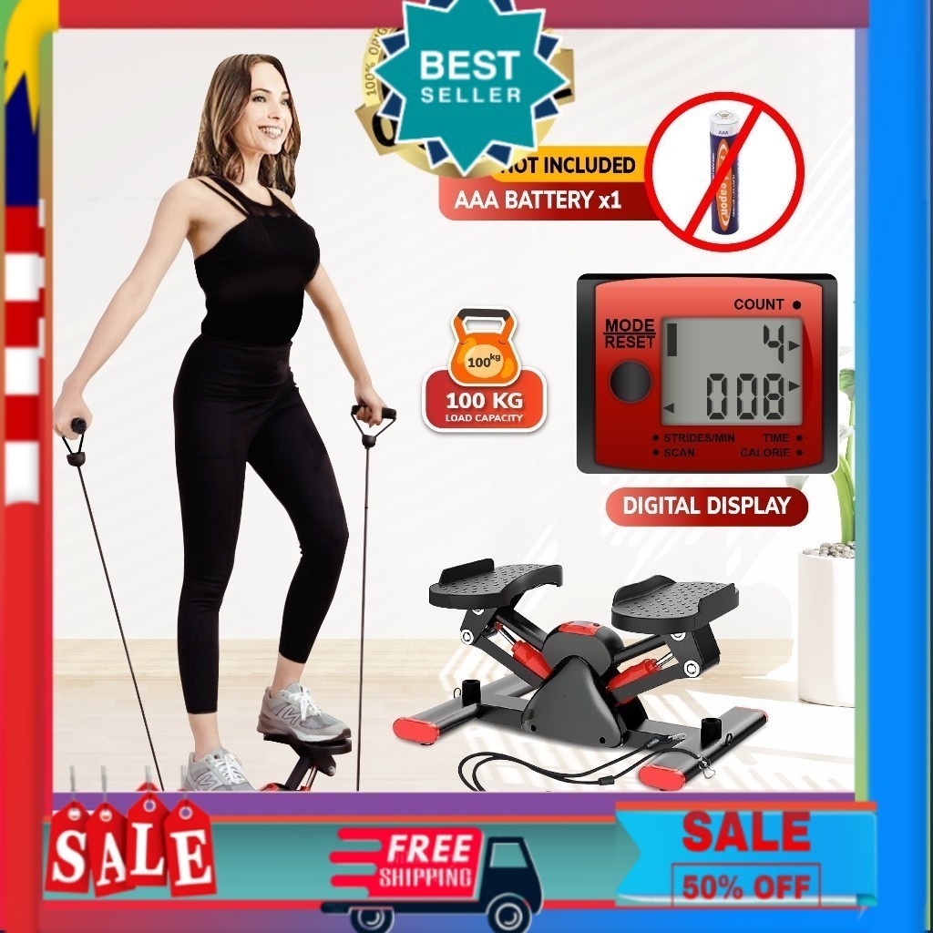 THE SHOP KL NEW V Stepper Premium Quality Exercise Senaman Kaki Paha Stepper Machine Foot ...
