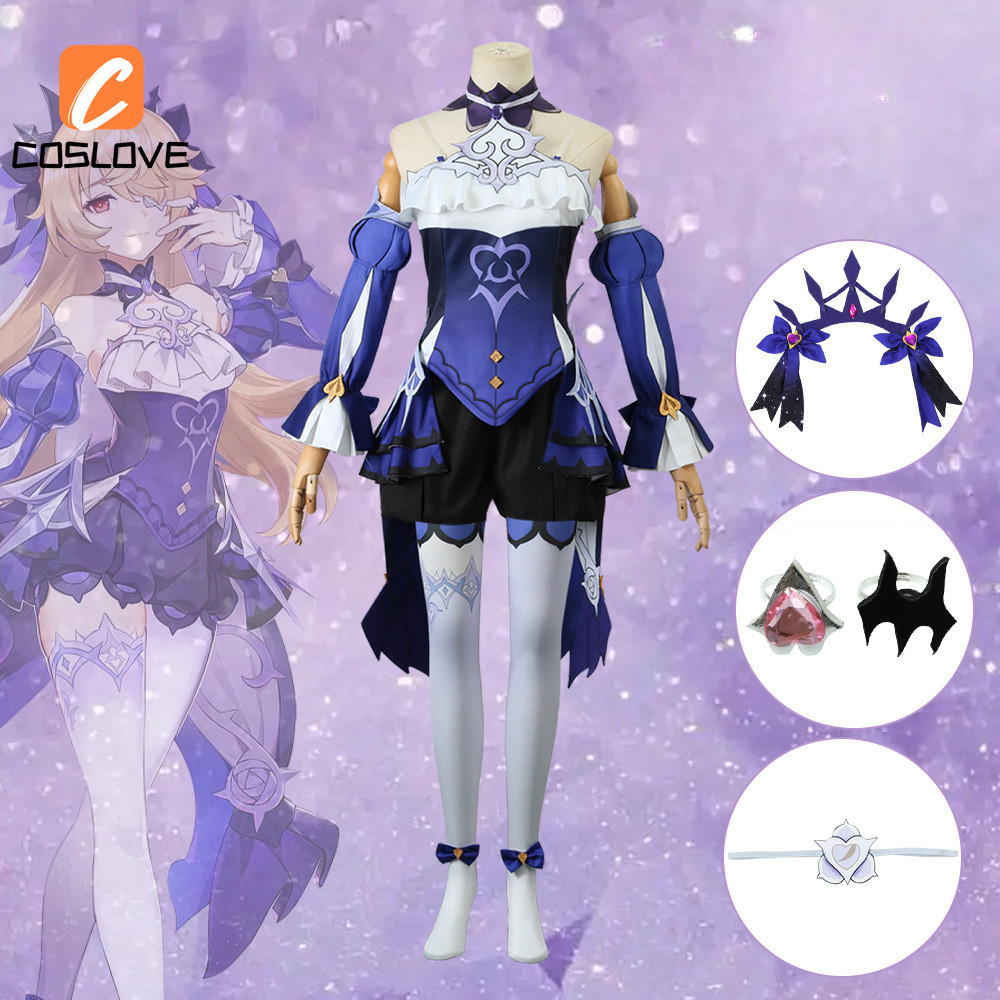 Genshin Impact Fischl Cosplay Clothing Full Set Costume Suit for Woman ...