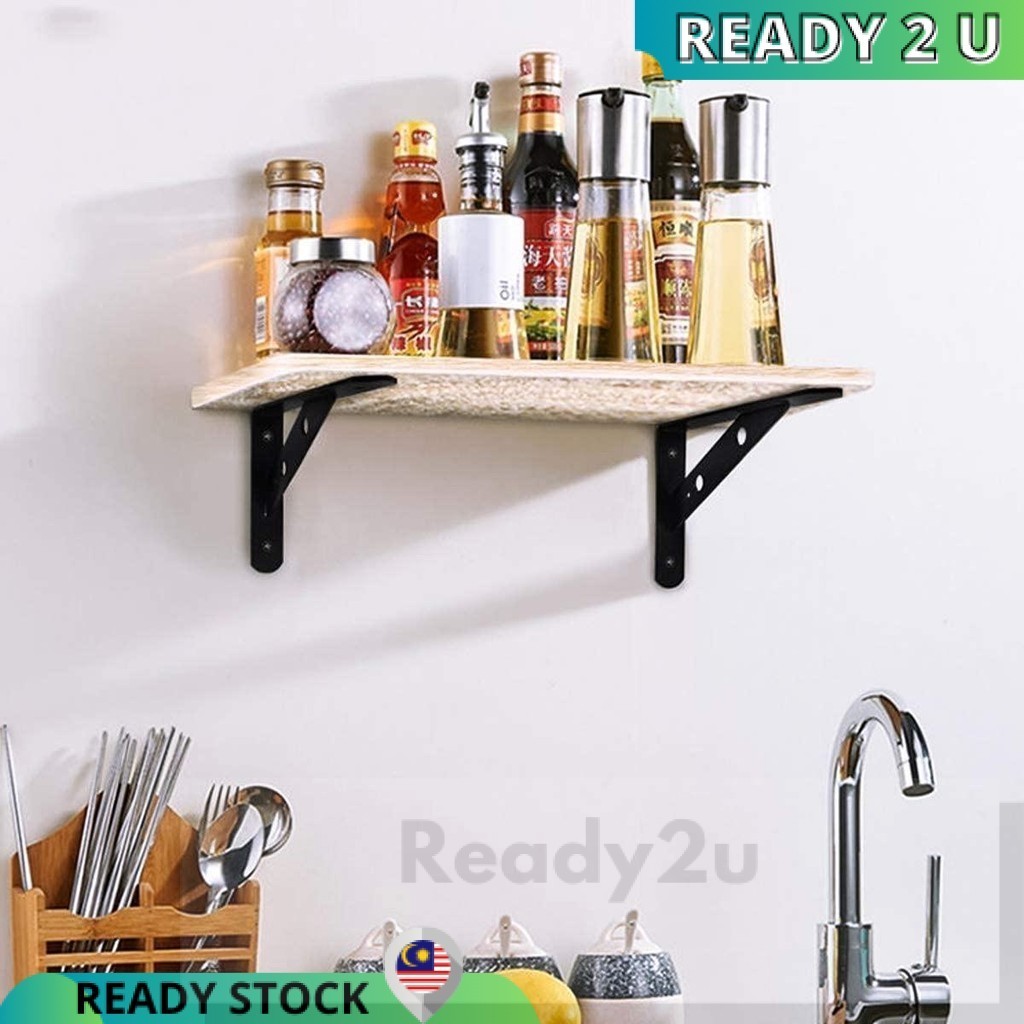 Wall Shelf Shelving L Bracket Wall Mount Rack Racking Support Iron L ...