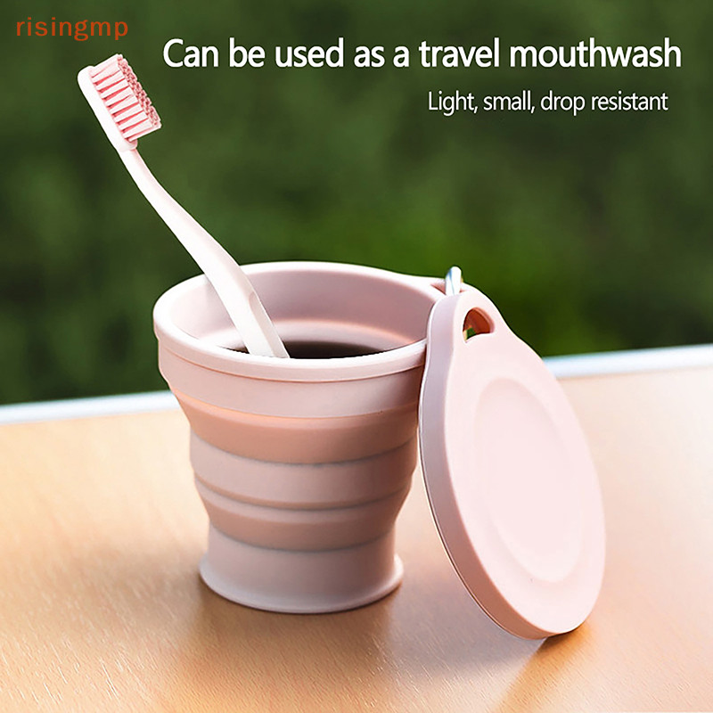 [risingmp] 180ML Folding Cup Mini Retractable Cup Silicone Portable ...