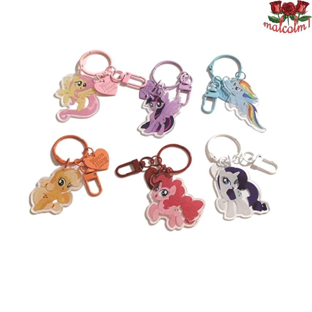 MALCOLM1 Kawaii Anime Pony Pendant, Acrylic Rainbow Little Pony ...