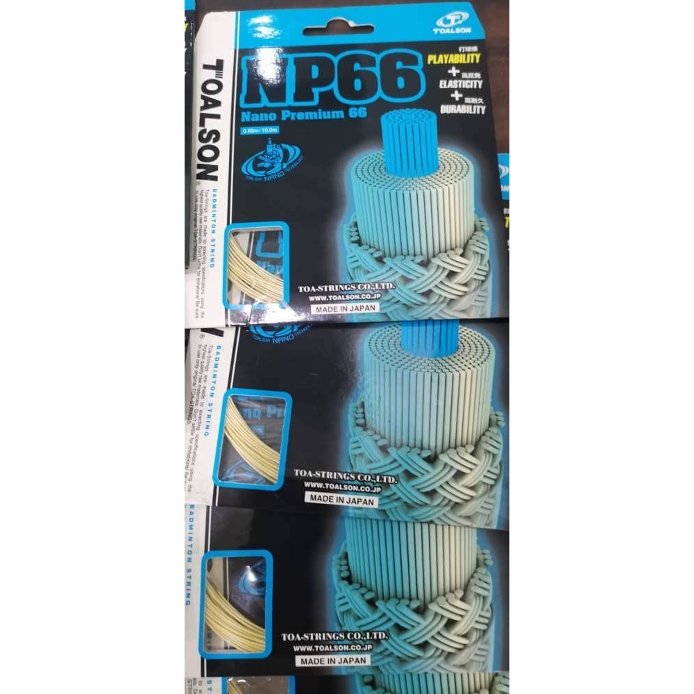 Toalson nano Premium 66 badminton racket string made in Japan | Shopee ...