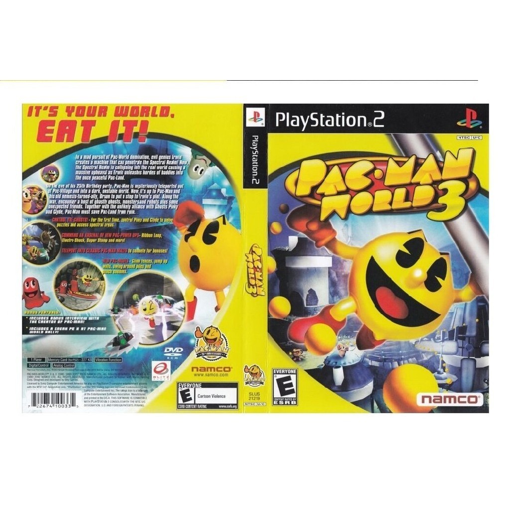 （PS2 Games CD DVD）PS2 Pac Man World 3 (DVD Game) | Shopee Malaysia