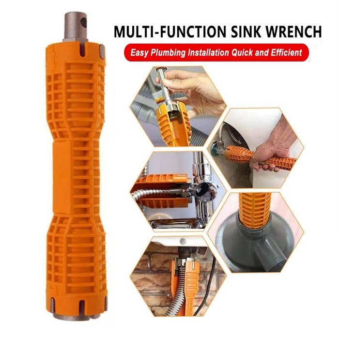 Multifunctional Plumbing Tools Basin Wrench(8in1) Faucet and Sink ...