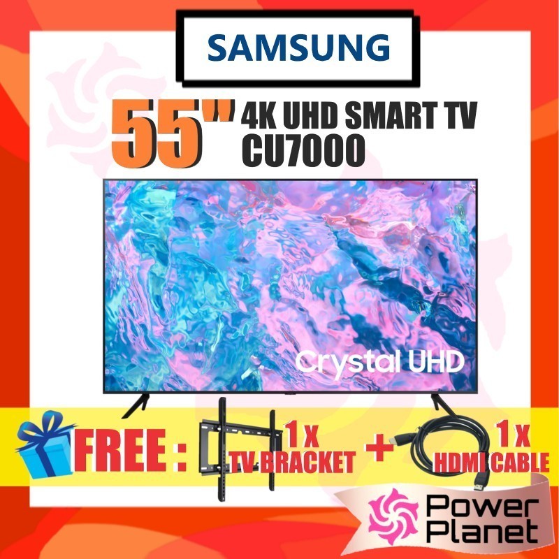 [FREE GIFT] Samsung 55" CU7000 CU8000 4K UHD UA55CU7000KXXM / UA55CU8000KXXM / UA55 AU7000 ...