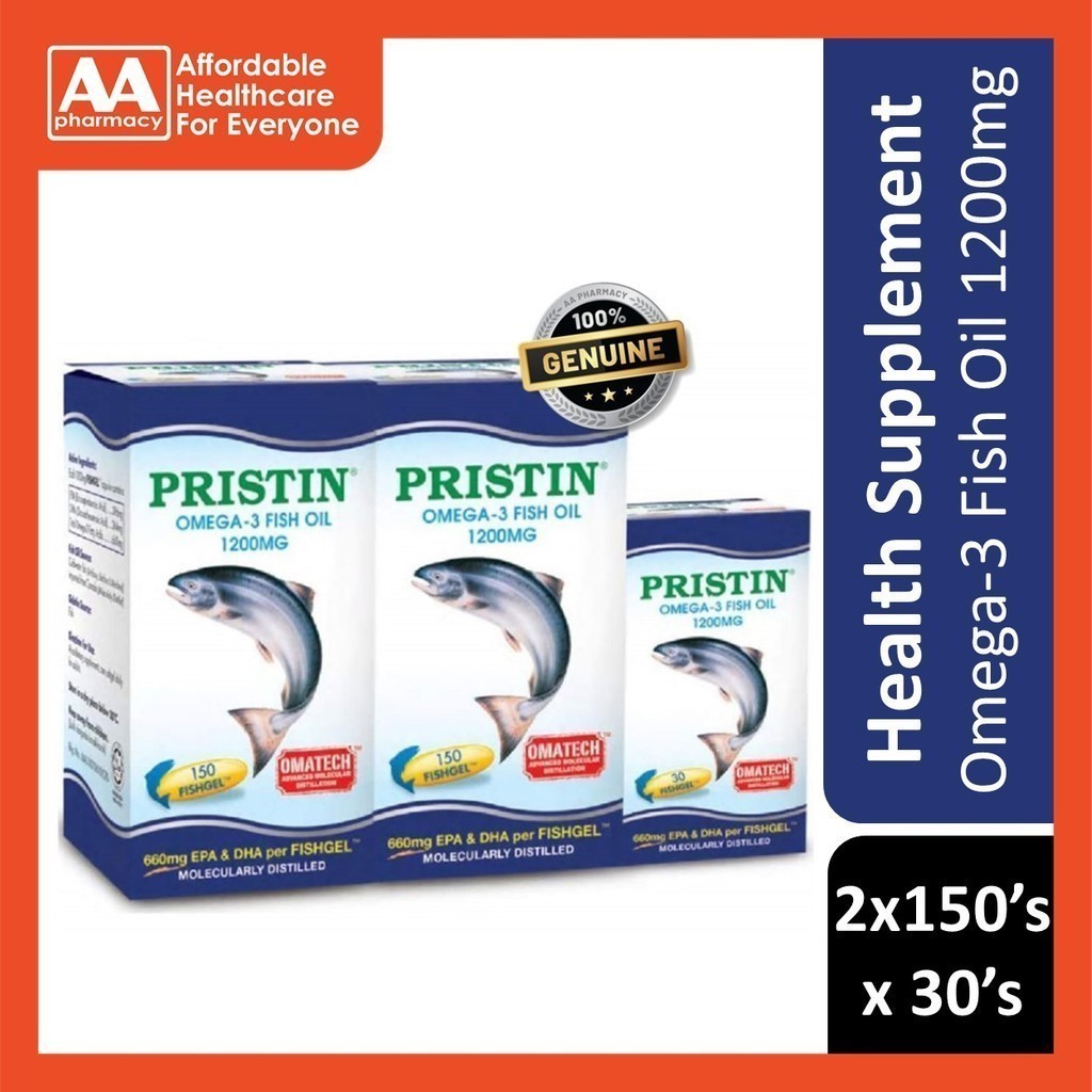 THC Pristin Omega-3 Fish Oil1200mg 2x150's+30's | Shopee Malaysia