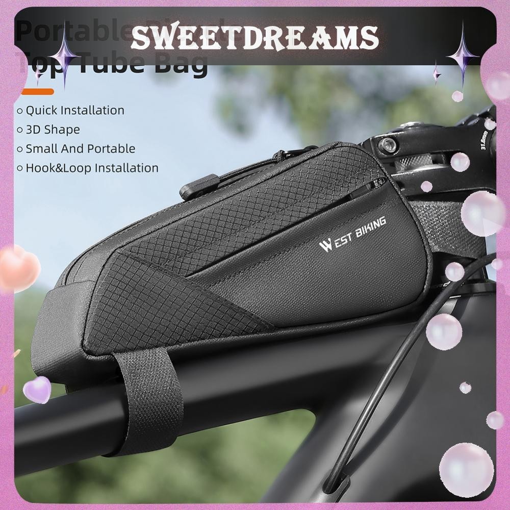 0.5L Bicycle Front Frame Bag 3D Shape Bike Parcel Bag Road Trip Riding ...