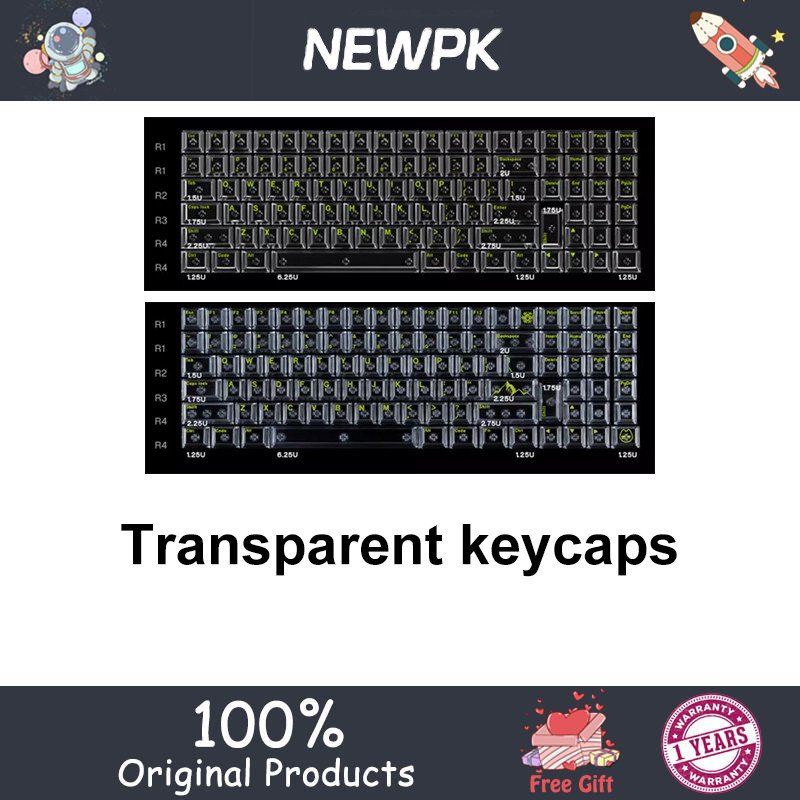 Angry Miao Glacier Base mechanical keyboard keycaps transparent ...