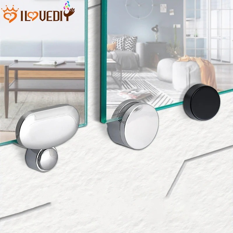 Wall Mount Frameless Mirror Clip - Mirrors Hanging Fixing Kit - Wall ...