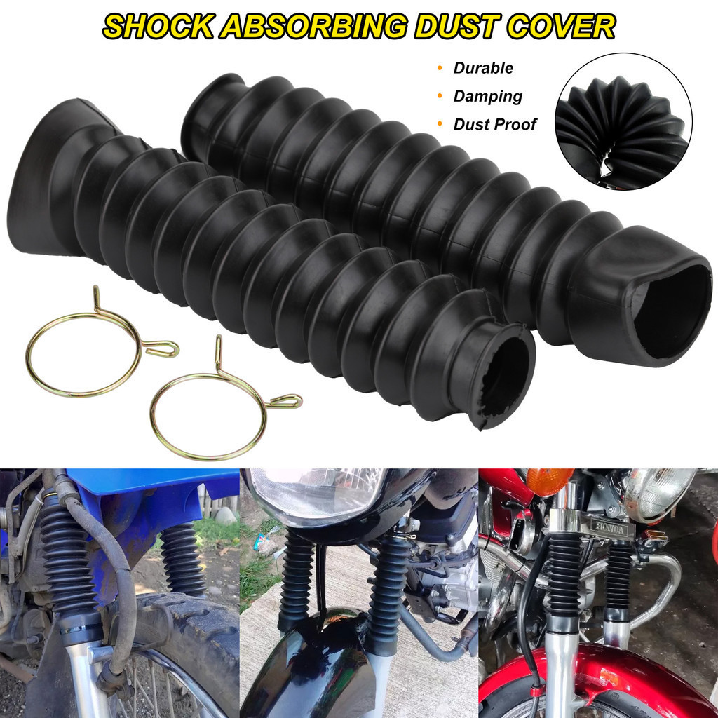 Universal Motorcycle Shock Rubber Front Fork Shock Cover Absorber Dust ...