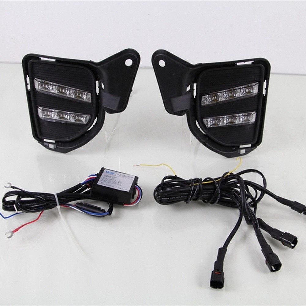 LED Daytime Running Lights Case for Toyota Hiace 2014-2018, LED Front ...