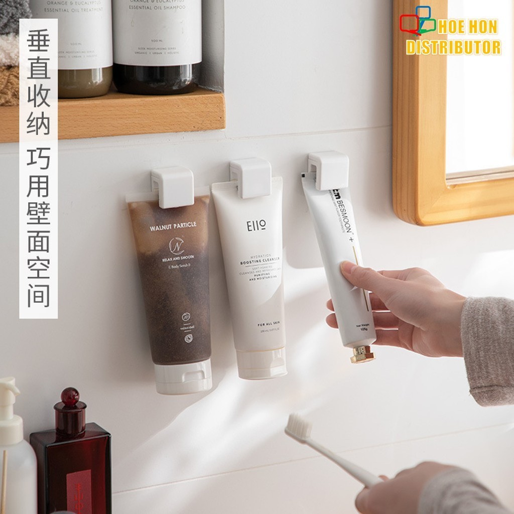 Japan Seamless Toothpaste Holder Anti Slip Adhesive Facial Cleanser ...
