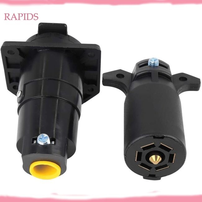 RAP 1 Pair Plastic 7-pin 12v Trailer Connector Trailer Light Plug ...