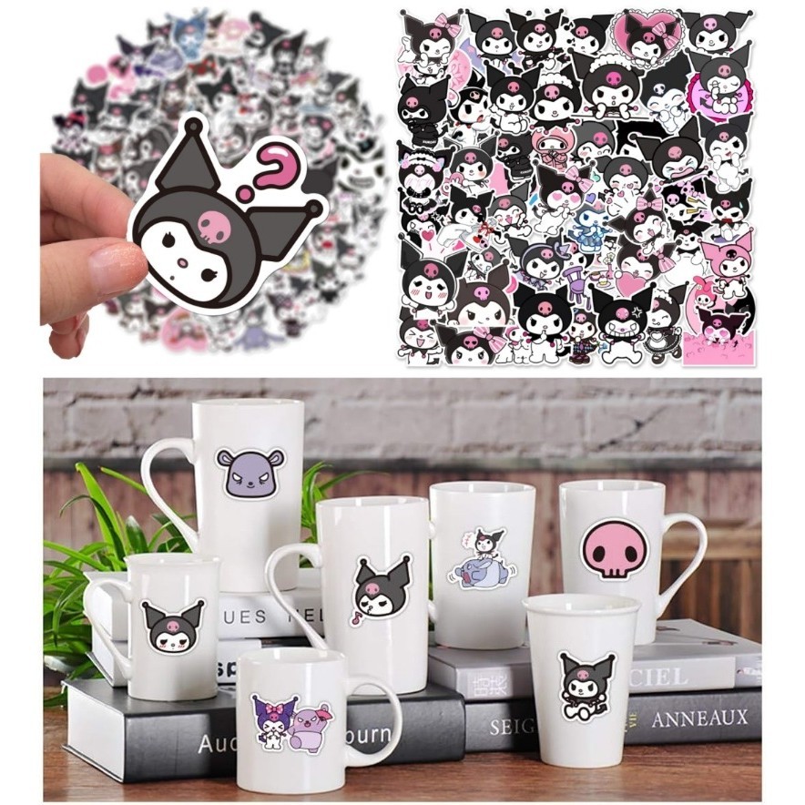 50pcs Cute Kuromi Stickers Diy Computer Washi Scrapbooking Stickers ...