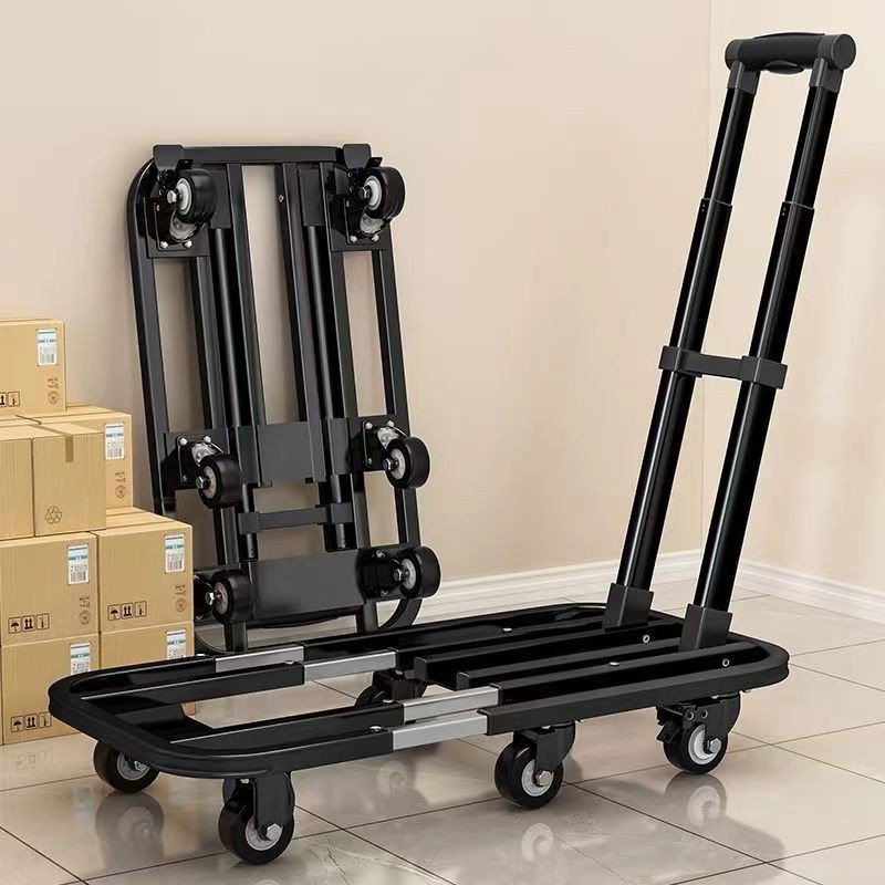 Folding off Stack Small Trolley Trailer Trailer Foldable Retractable ...