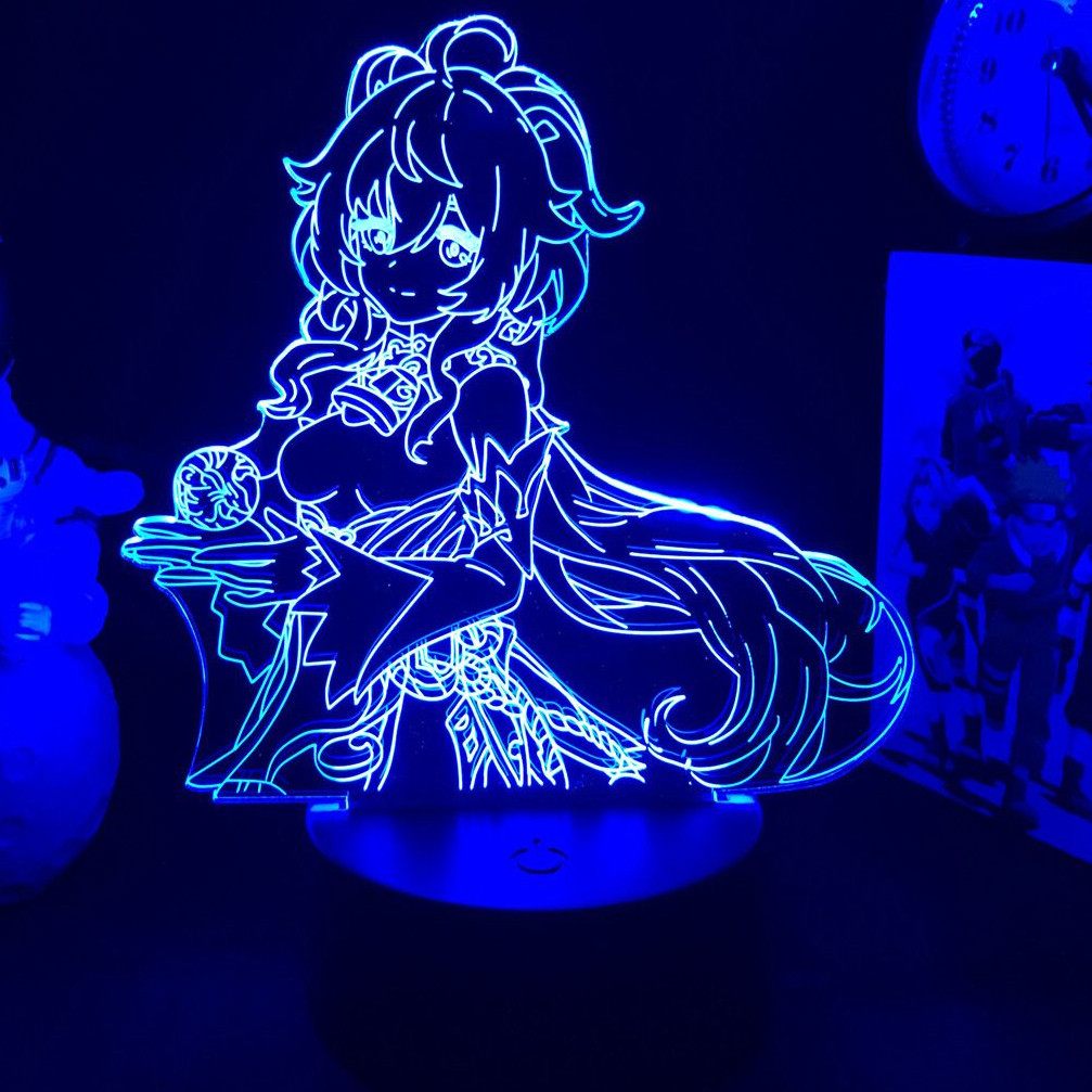 Genshin Ganyu 3D Night Light Hatsune Miku Figure Peripheral Creative ...