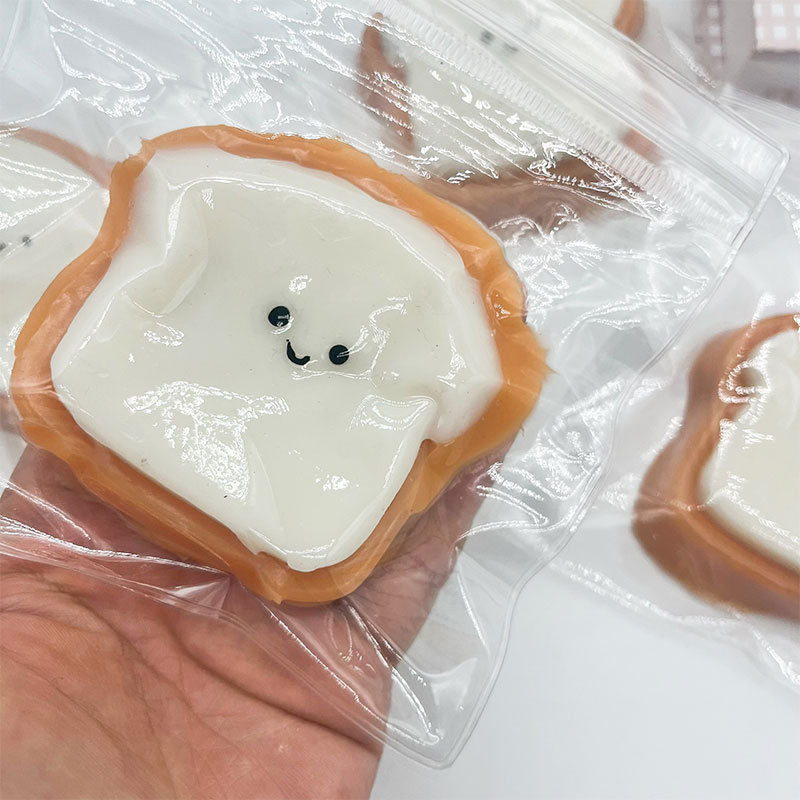 [HARU] Smiley Toast Cat Head Series Taba Squishy Squeezy Fun Toys ...