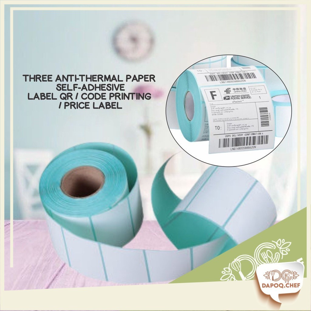 [ DC ] Label Barcode Three Anti-Thermal Paper Self-Adhesive Supermarket ...