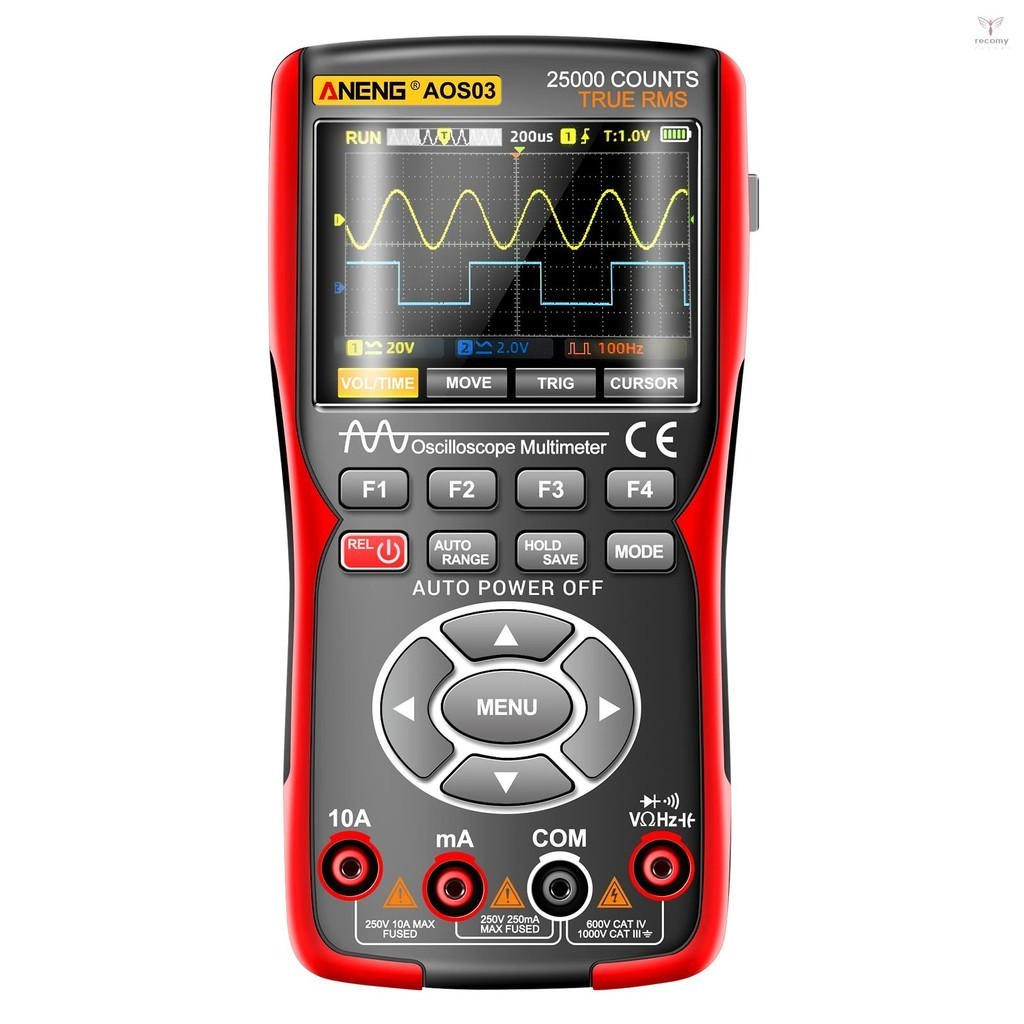 3-in-1 Handheld Oscilloscope Multimeter Signal Generator Dual Channel ...