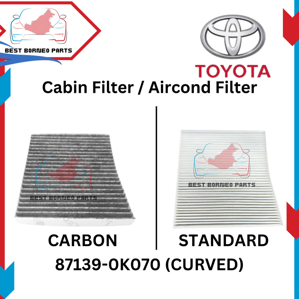 Cabin Filter Aircond Filter Penapis Aircond 87139-0K070 TOYOTA HILUX ...