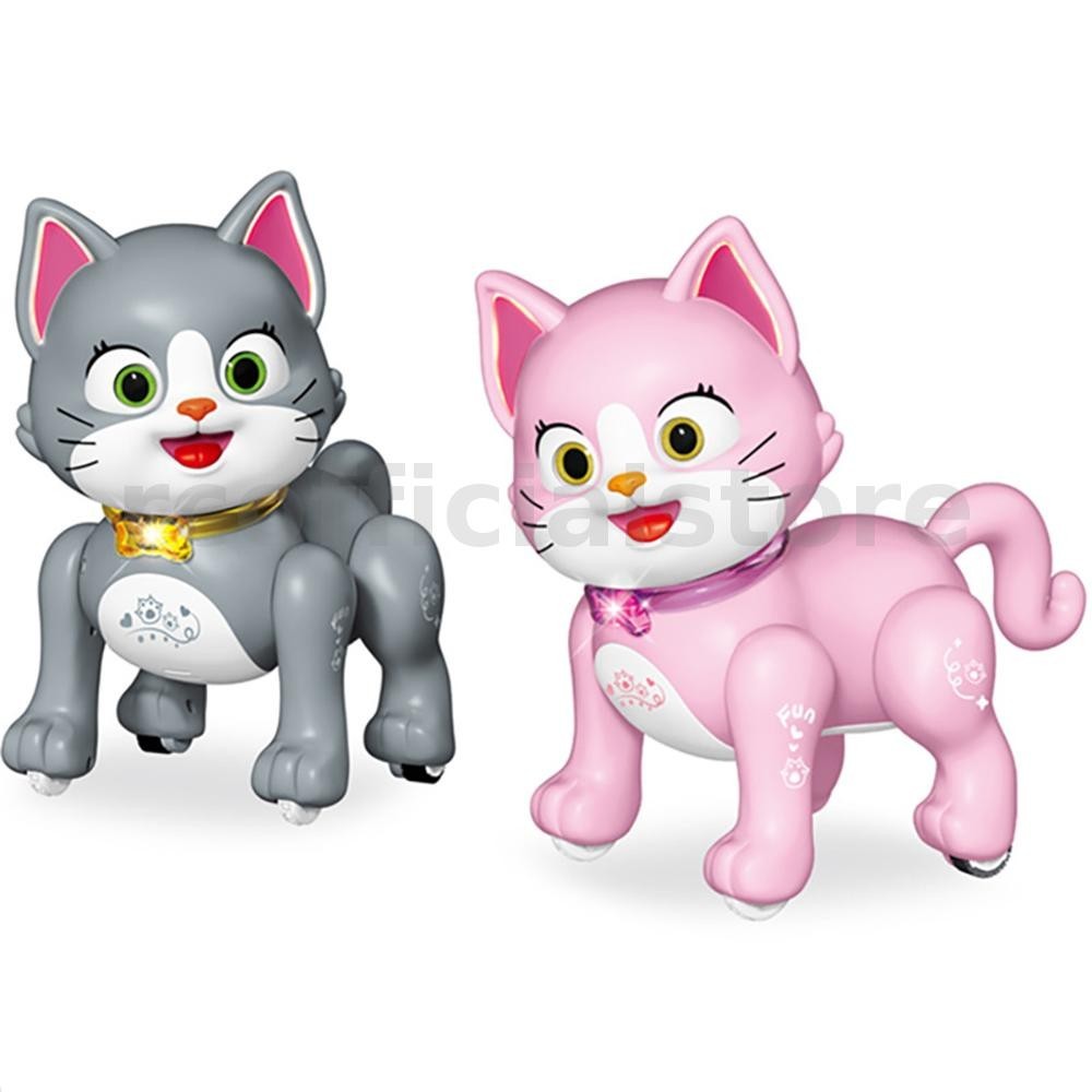 2.4G Remote Control Robot Cat Toys Rechargeable Robot Cat with Light ...