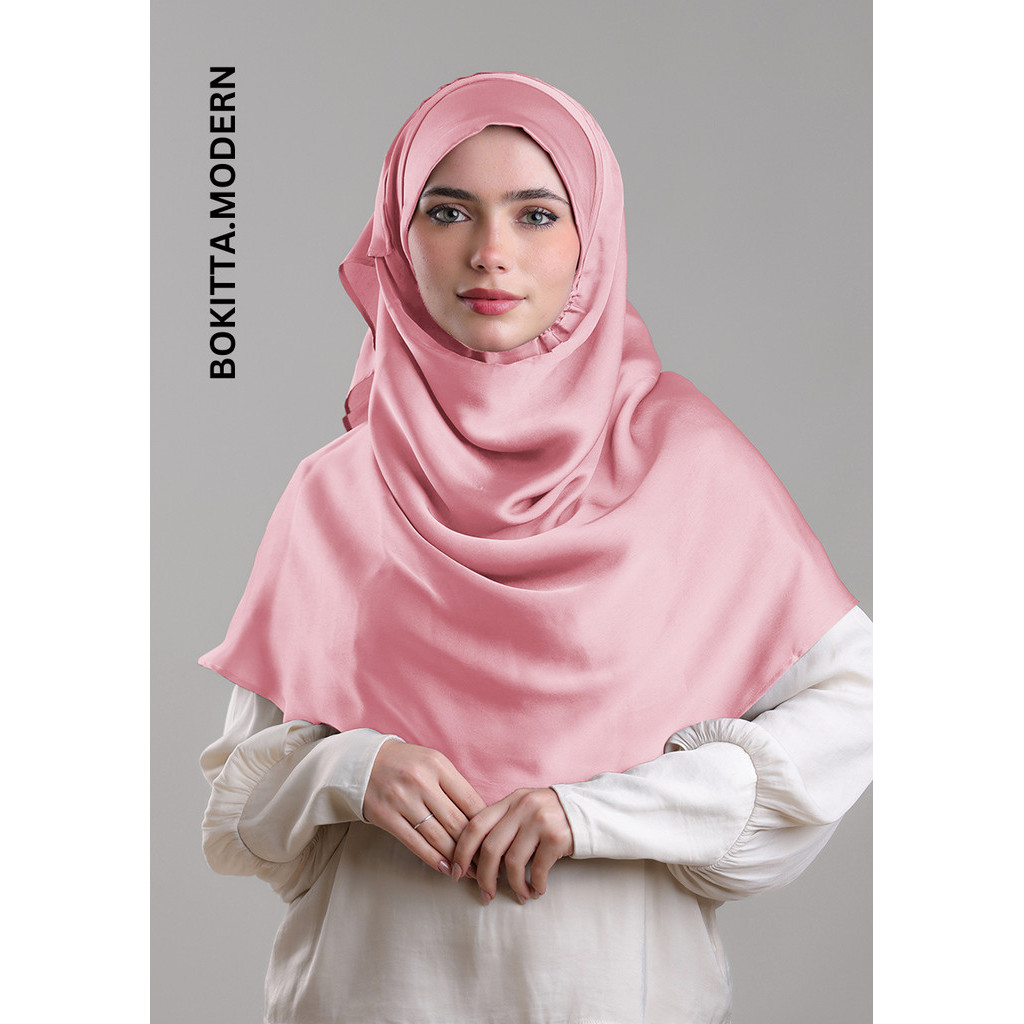 Bokitta Essential Bridal Rose Matte- Plain Matte Satin | Shopee Malaysia