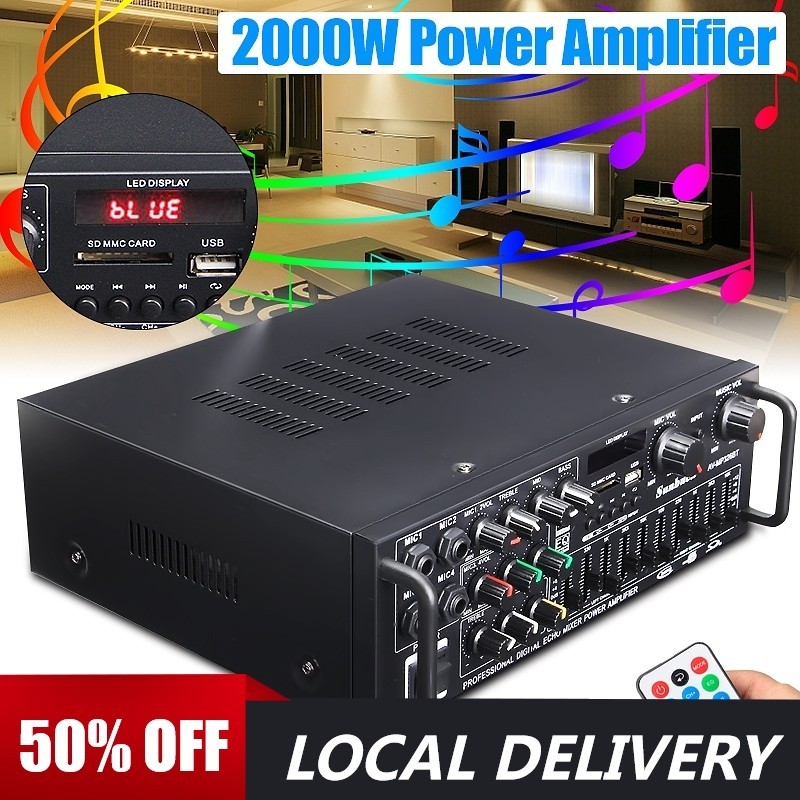 326BT bluetooth Channel Audio Power HiFi Amplifier Stereo AV Amp ...