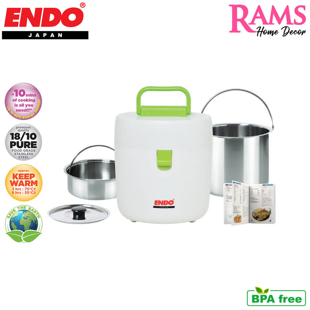 ENDO 2500MLPortable Vacuum Magic Cooker Insulated Thermal Food Jar ...