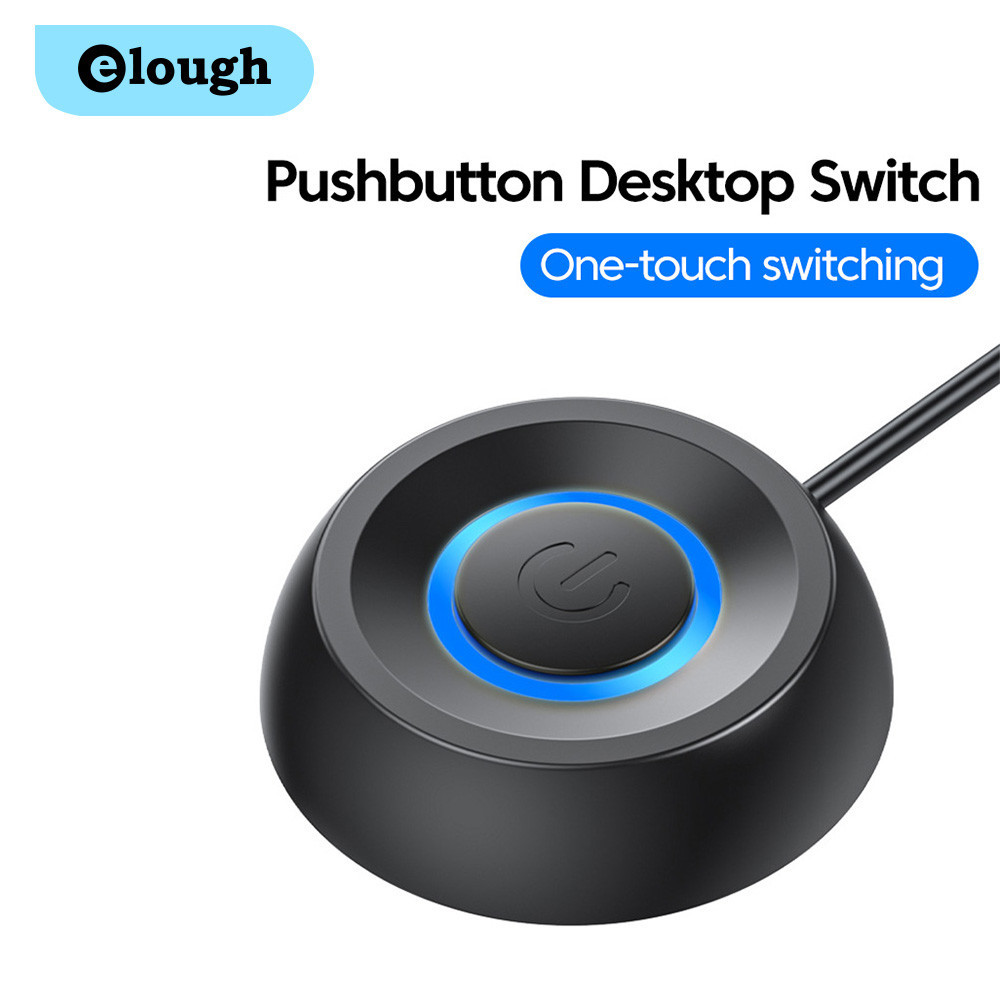 Elough Computer Desktop Power Switch Button With LED Indicator PC Host ...