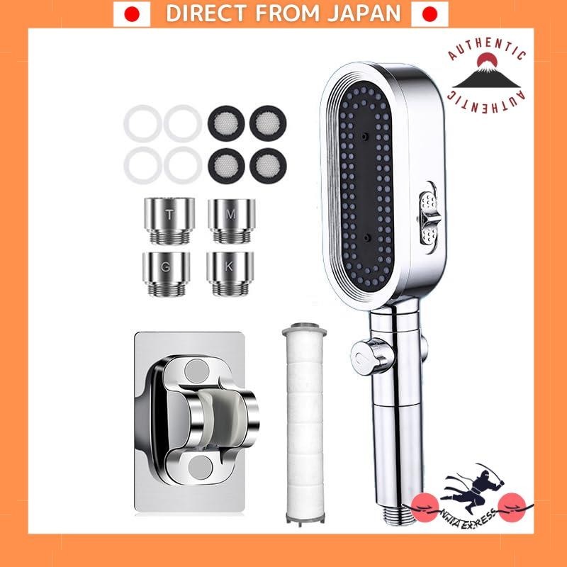 Beheycue Shower Head High Water Pressure Salt Removal Shower 3-Stage ...