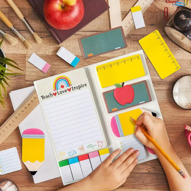 Teacher Appreciation Sticky Notes Self-Stick Blackboard Memo Pad ...