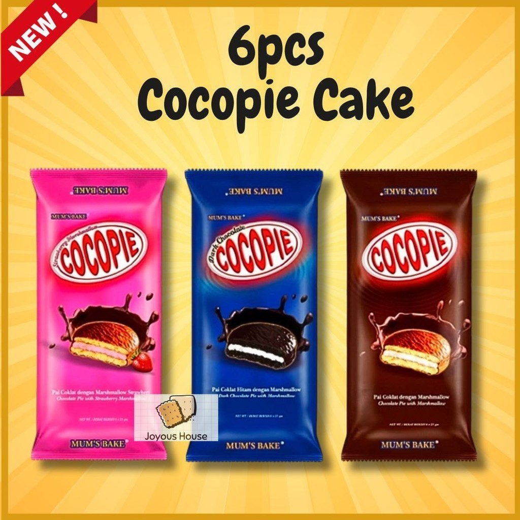 6pcs Mum's Bake Cocopie (Chocolate / Dark Chocolate / Strawberry ...