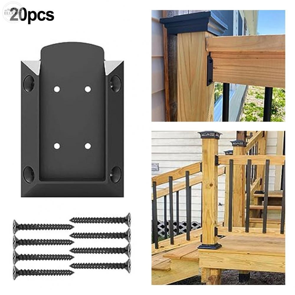 Deck Railing Brackets Connectors Or Porch Rails. Stair Wooden Handrail ...