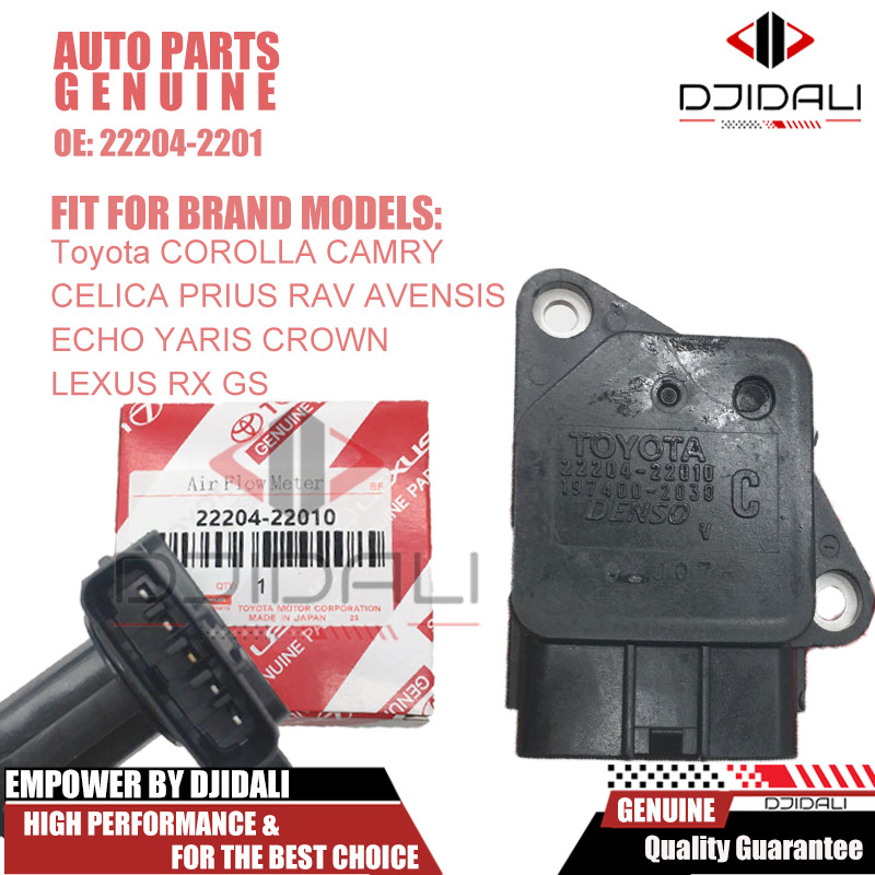MAF Mass Air Flow Meter Sensor 22204-22010 for Toyota COROLLA ESTIMA ...