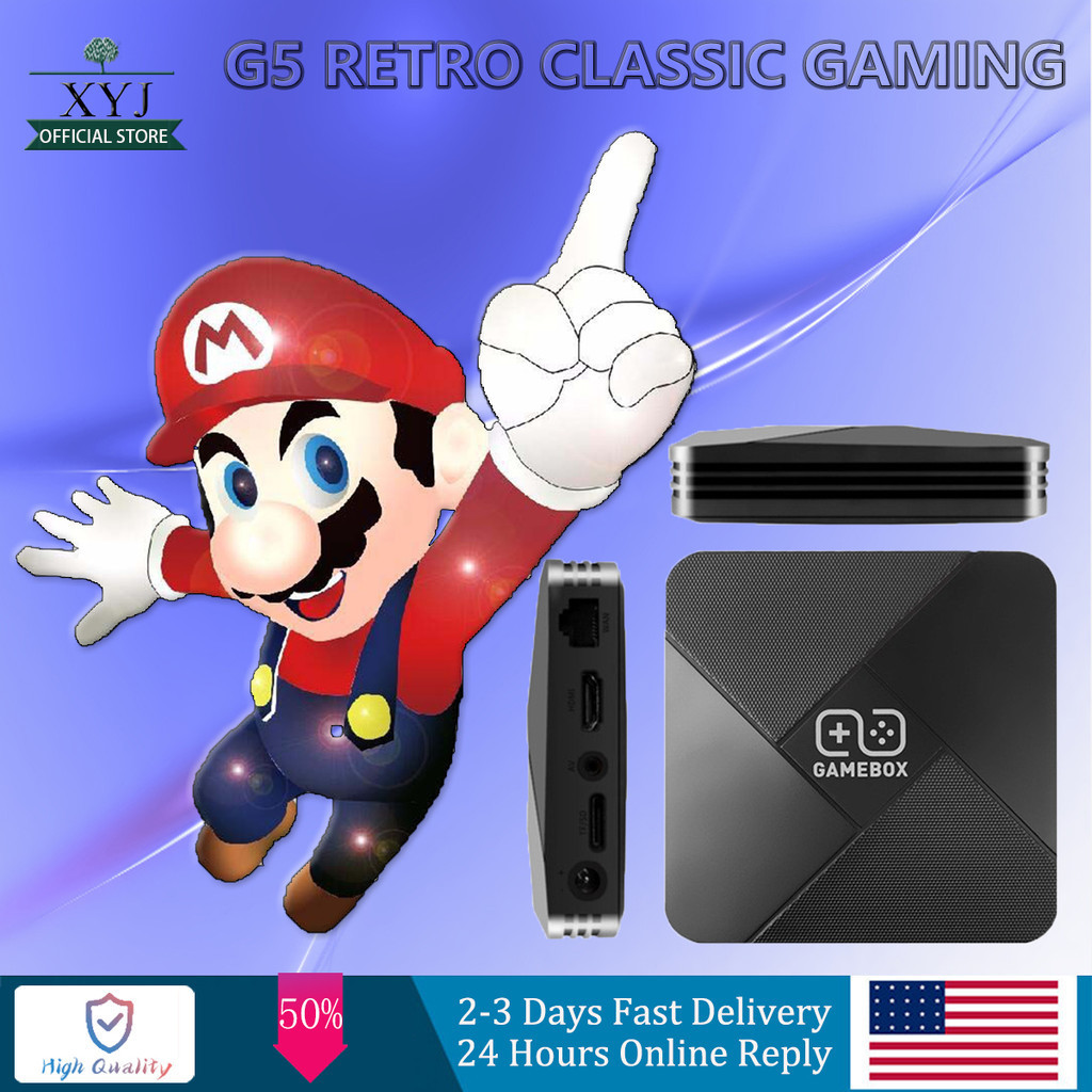 Android TV Box + TV Game Box G5 Retro Classic Gaming Console arcade ...