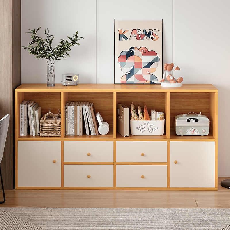 Rak buku, rak lantai, kabinet rendah kabinet petak, rak dinding rumah ...