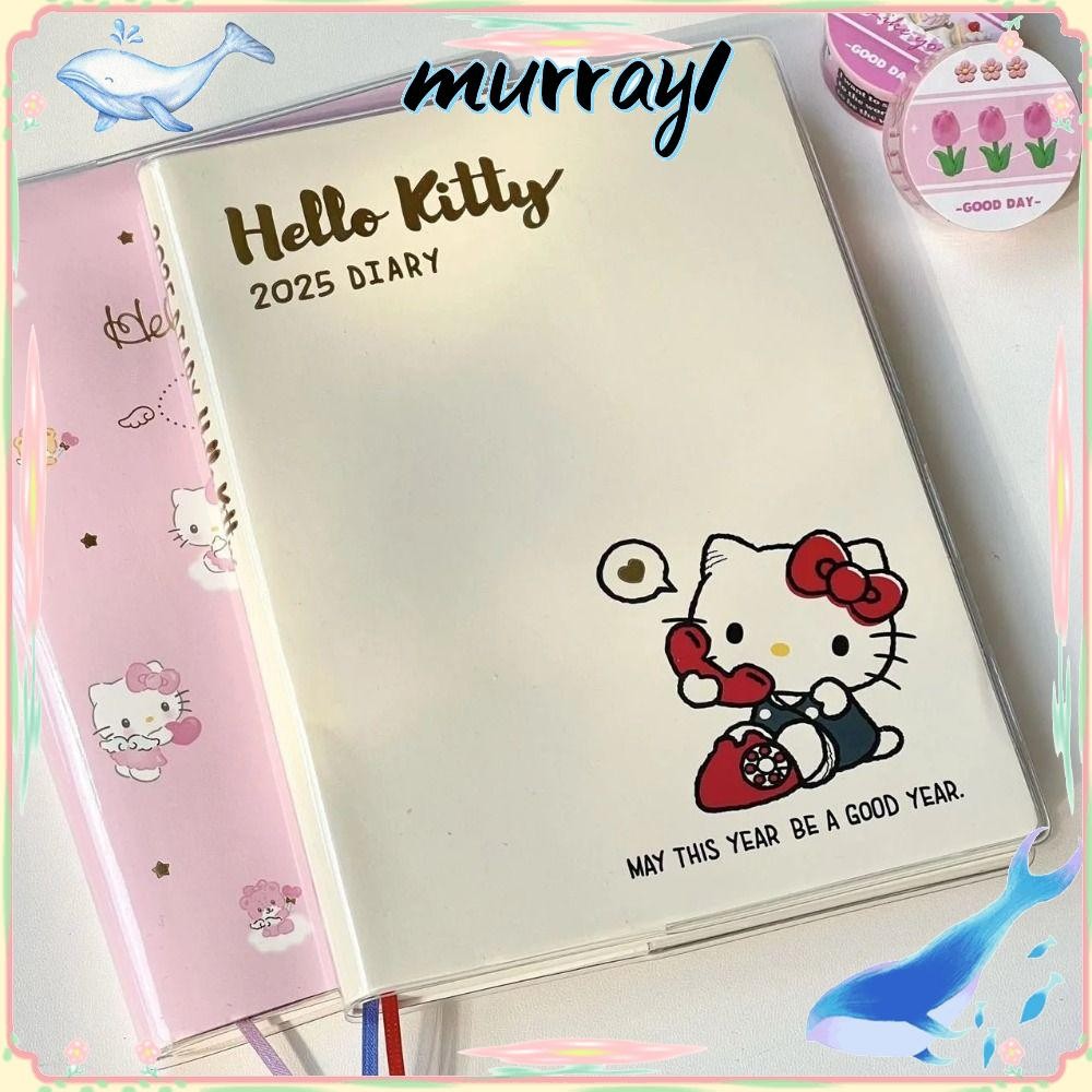 MURRAY1 Hello Kitty Notebook, Cartoon 96 Sheet Diary Book, Kawaii ...