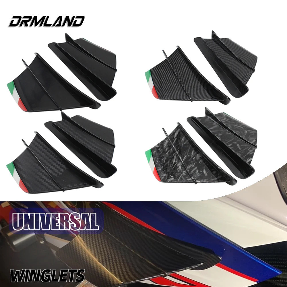 Motorcycle Fairing Aerodynamic Winglets Side Wing Kit Spoiler For ...