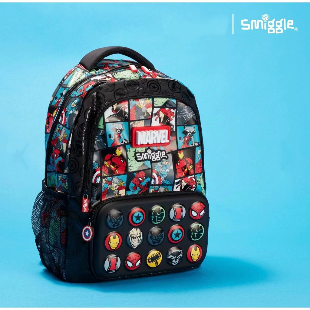 Superhero backpack, Smiggle Marvel boys' school backpack, ergonomically ...