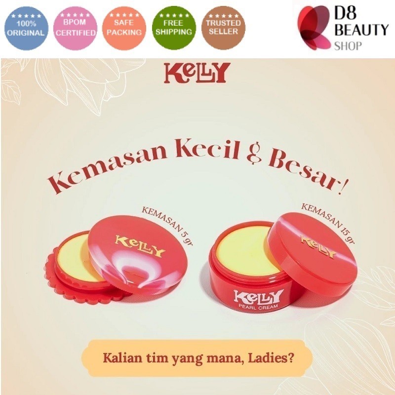 D8 KELLY Pearl Cream | Face Cream | 5gr | 15gr | Original Original ...