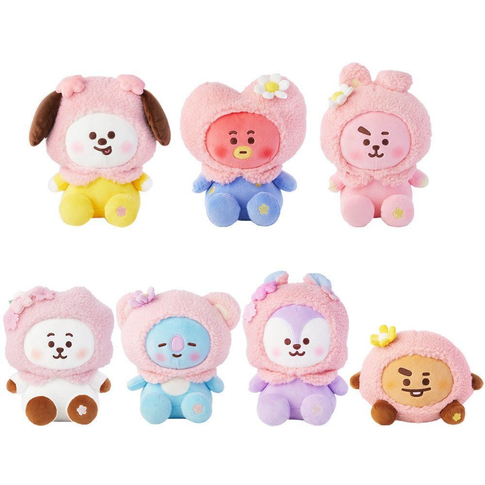 BTS BT21 Official Plush Doll｜Blossom Series Stuffed Toys｜Gantungan Tas ...