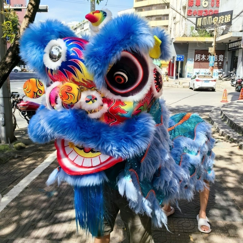 醒狮狮头佛山3号5号泡沫狮头成人佛装狮学生版表演狮子头舞狮大人Xingshi Shitou Foshan 3 # 5 foam Shitou ...